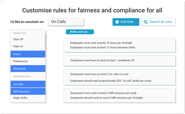 Radiology Staff Rostering Software - RosterLab