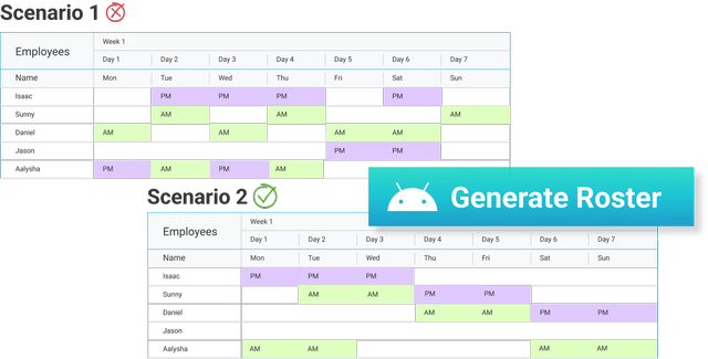 Automatic Rostering - RosterLab